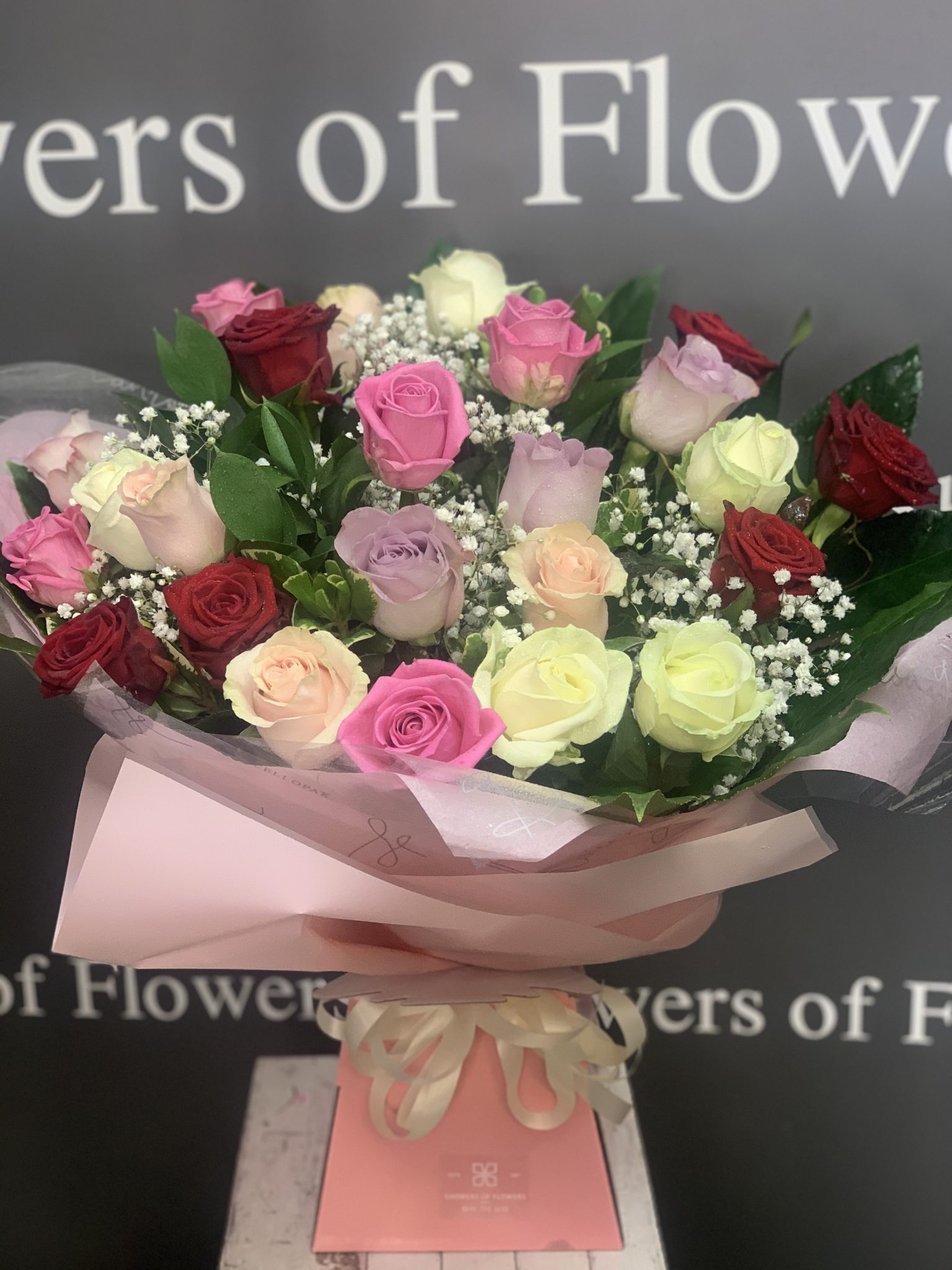 24 MIXED ROSES | Showers of Flowers